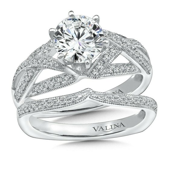 Valina | Jewelry | Valina Spiral Style Cubic Zirconia Engagement Ring ...